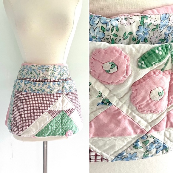 Vintage | Bags | Vintage 4s Handmade Quilt Apron Bag | Poshmark